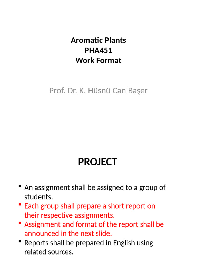 Aromatic Plants-work-Format for Undergraduates | PDF