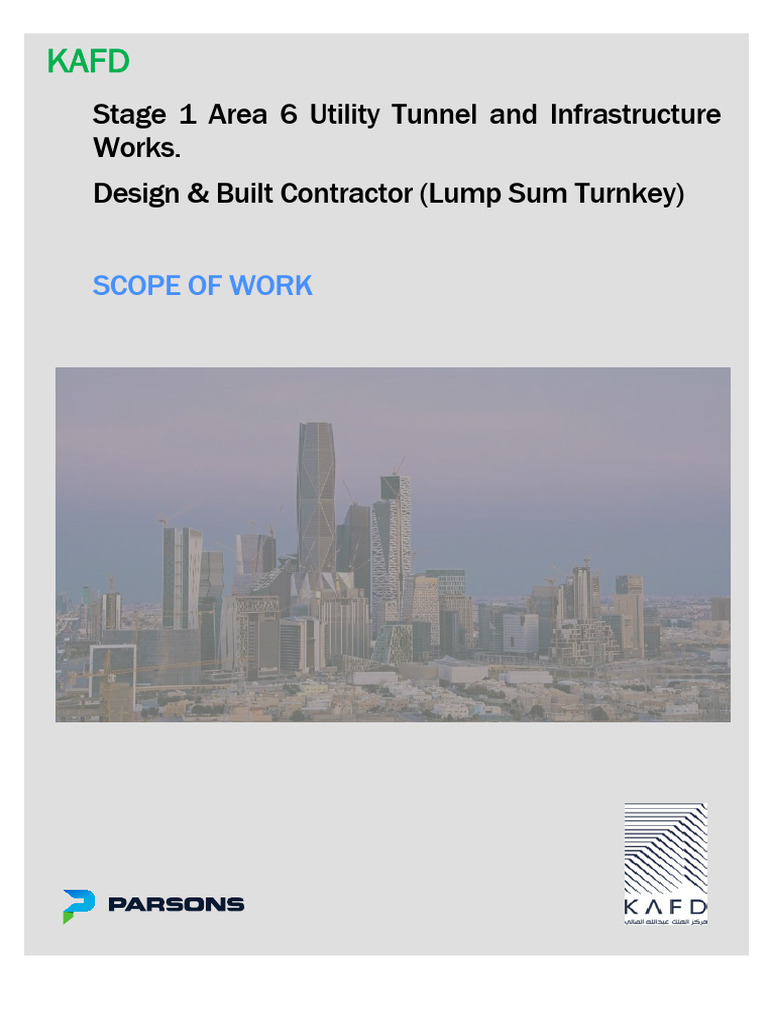 MEP Tunnel D&B Contractor SoW - Design Requirements | PDF ...