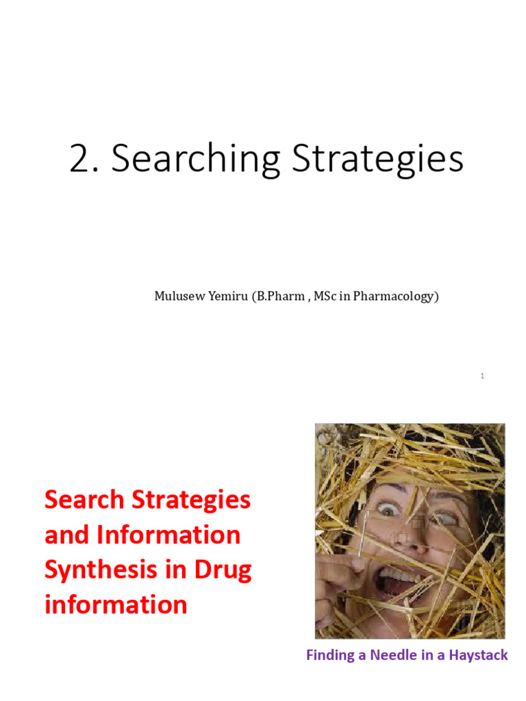 Searching Strategies | PDF