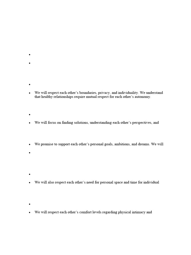 Relationship Agreement | PDF | Intimate Relationships | Behavioural ...