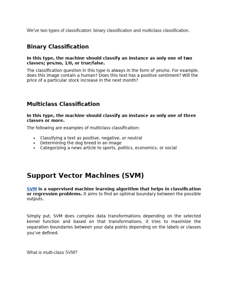 SVM Multi-class classification | PDF | Support Vector Machine ... SVM Multi-class classification | PDF | Support Vector Machine ...