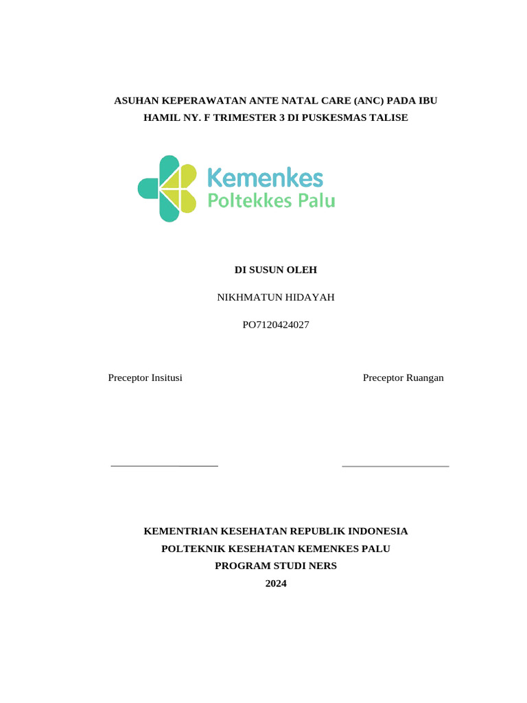 Resume ANC Trimester 3 | PDF