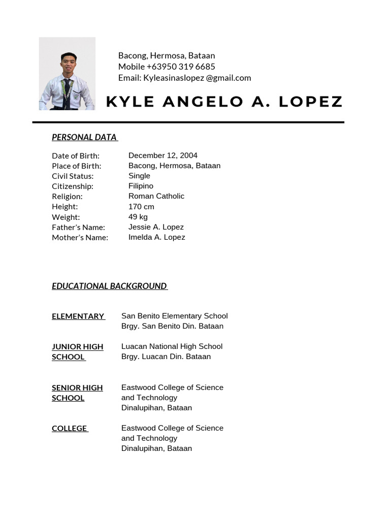 Kyle Angelo A. Lopez | PDF