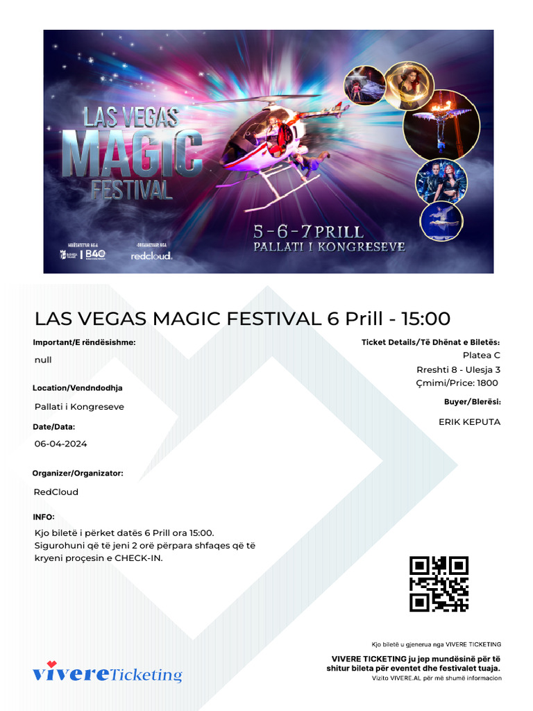 Bileta Las Vegas | PDF