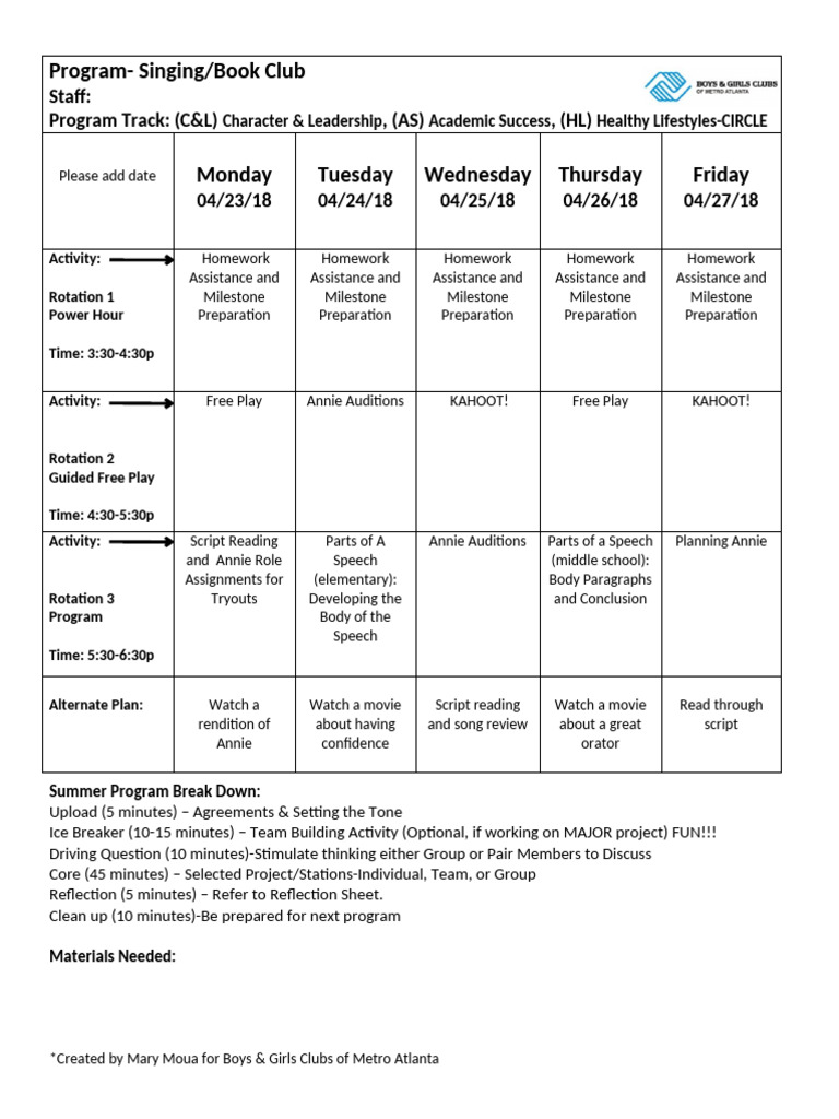 Lesson Plan April 23 | PDF