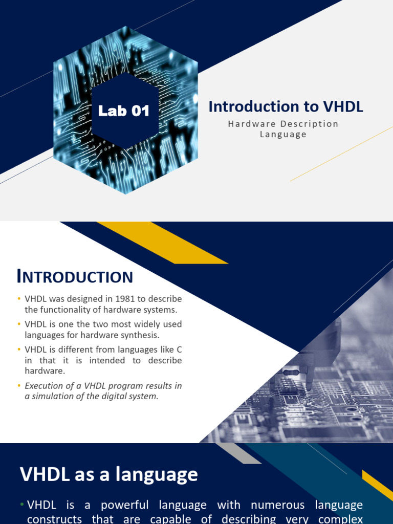Lab01 - Introduction to VHDL | PDF | Vhdl | Data Type
