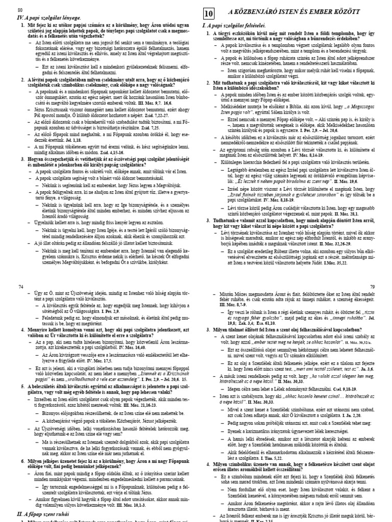 Papi Szolgálat+ruha+kenet | PDF