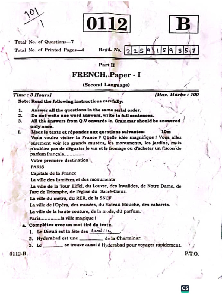 Juniors Extra QP 3 | PDF