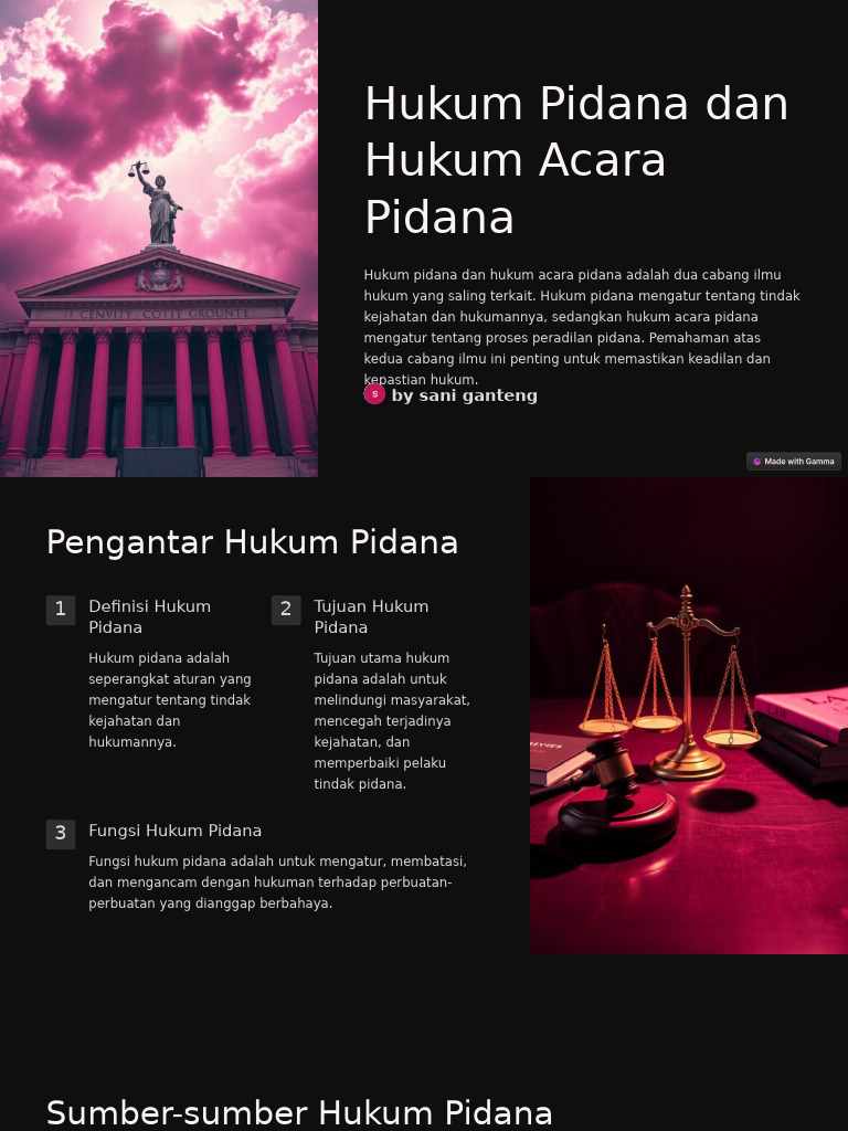 Hukum Pidana dan Acara Pidana: Panduan Lengkap | PDF