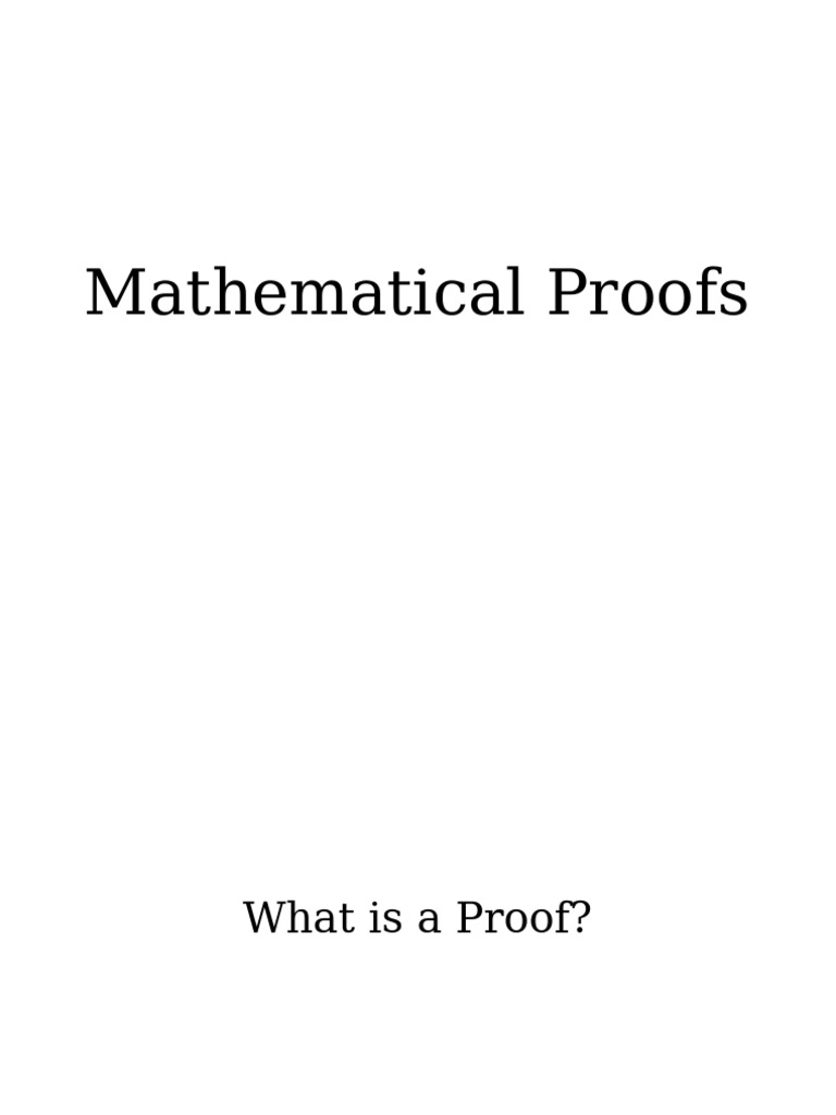 Logic Stanford Pdf Mathematical Proof Theorem