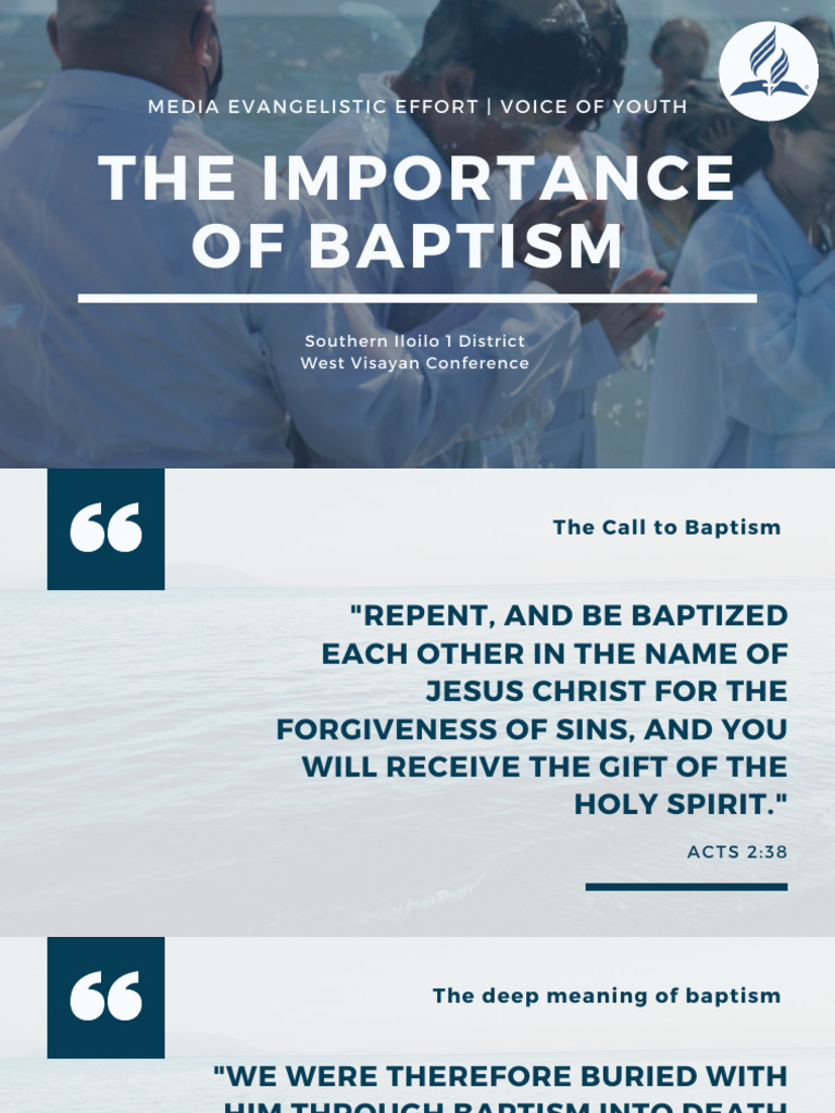 Importance of Baptism - Compressed | PDF