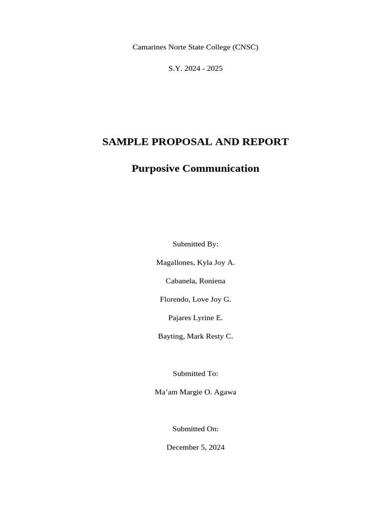 Sample Proposal (1) | PDF | Meat | Marketing