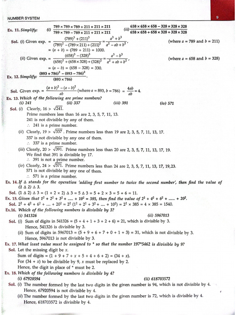 Rs Sharma Math 123 | PDF