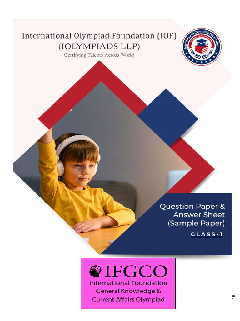 IFGCO Class 1 Sample Paper | PDF