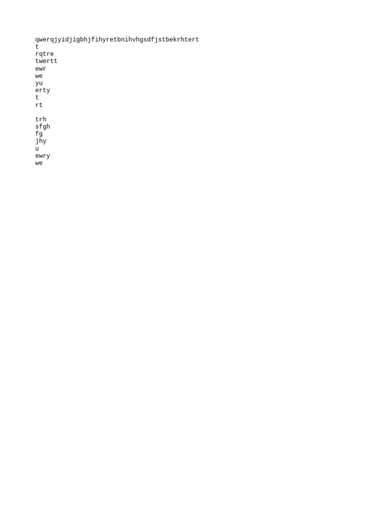 Qwerqjyidjigbhjfihyretbnihvhgsdfjstbekrhtert T Rqtre Twertt Ewr We Yu ...