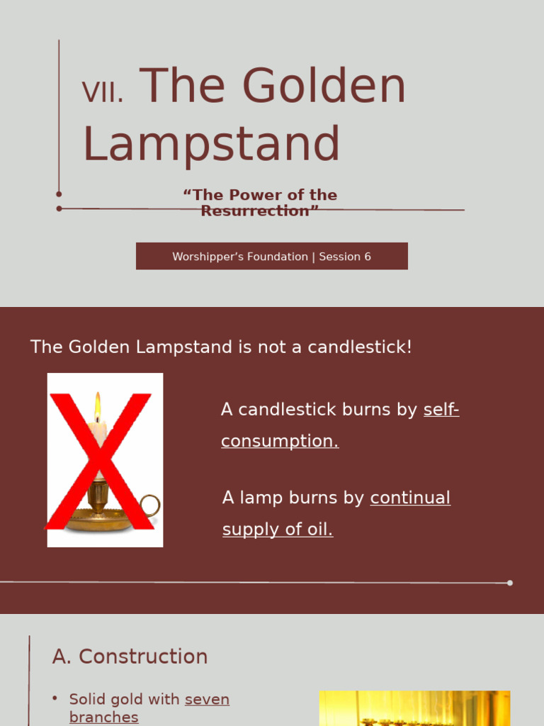 Understanding the Golden Lampstand | PDF