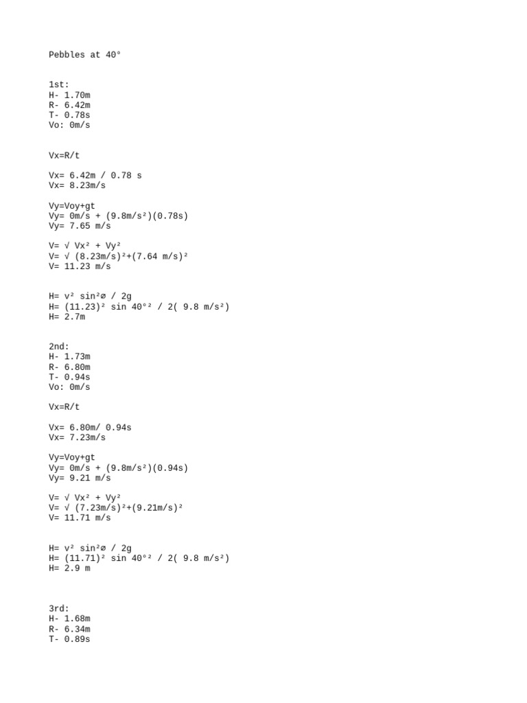 Pebbles at 40° | PDF