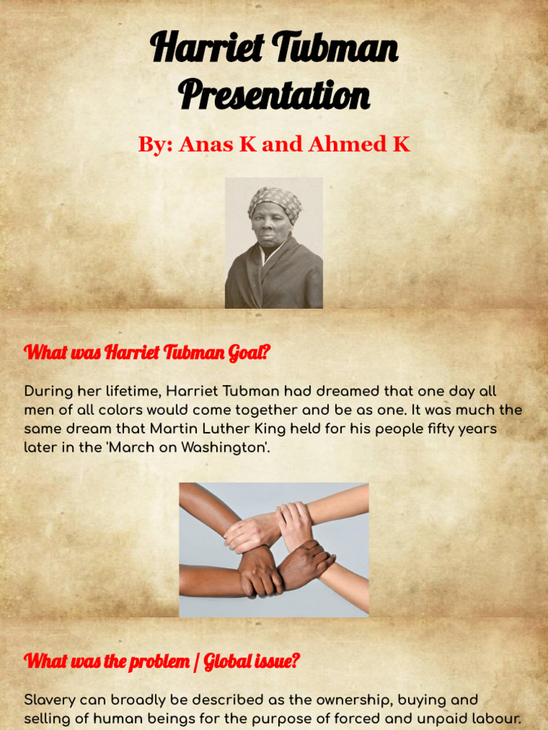 Harriet Tubman Presentation | PDF | Harriet Tubman | Fugitive Slaves In ...