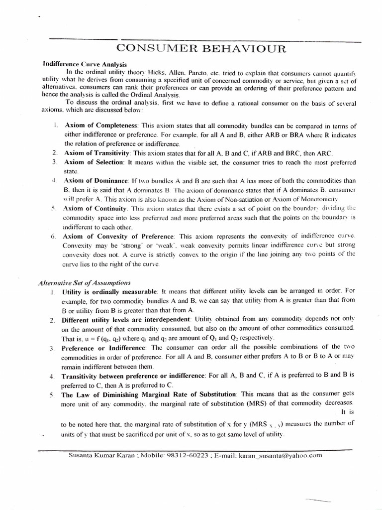 Consumer Behaviour | PDF | Utility | Consumers