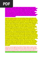 Analysis of "Dead Stars" by Paz Marquez Benitez | PDF | Narration | Love