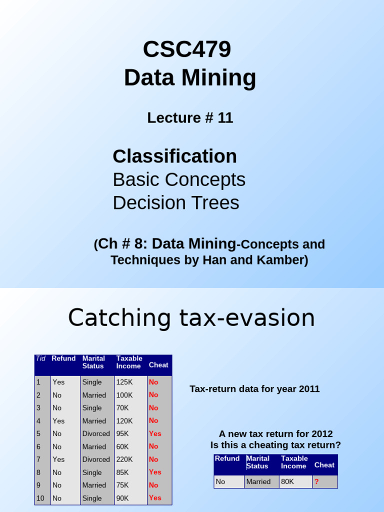Lecture 11-Classification-M | PDF | Machine Learning | Applied Mathematics
