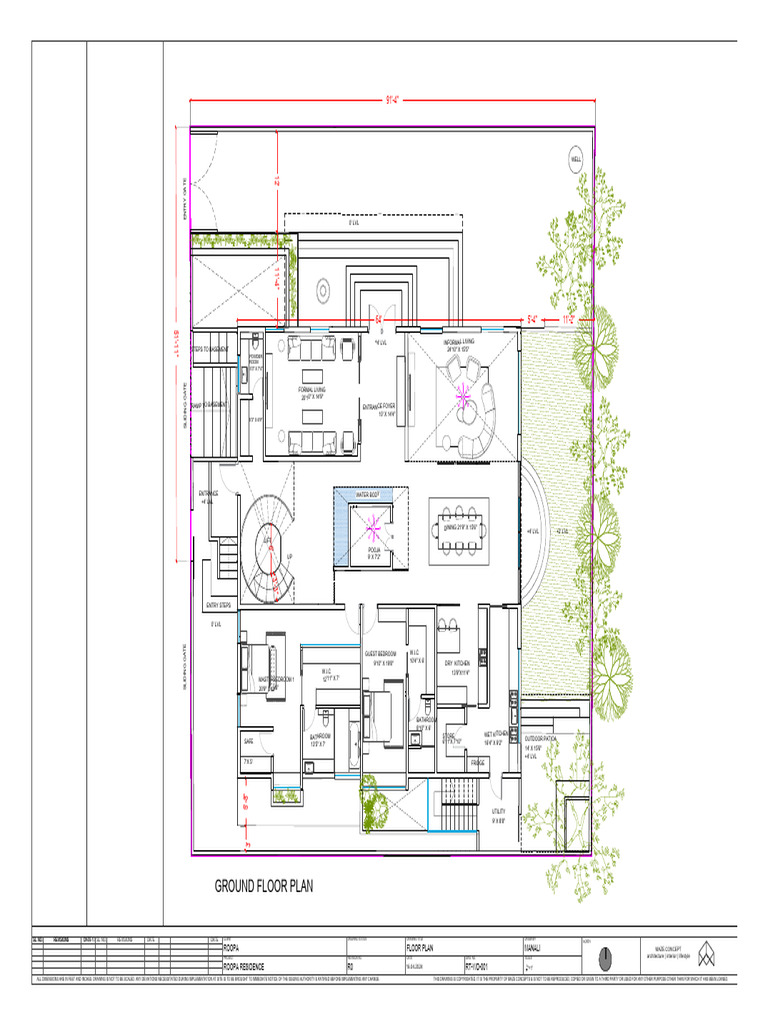 Roopa Residene Ground Floor Plan-16.04.2024 | PDF | Culture Of Queensland | Room