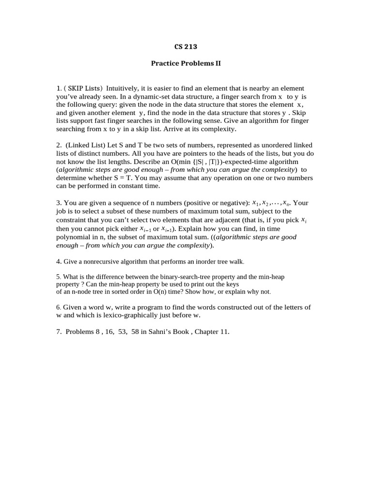 Advanced Data Structures Practice | PDF