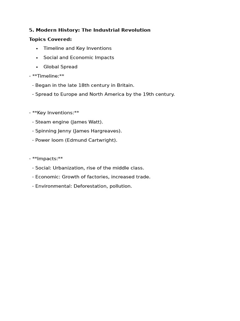 Modern History | PDF