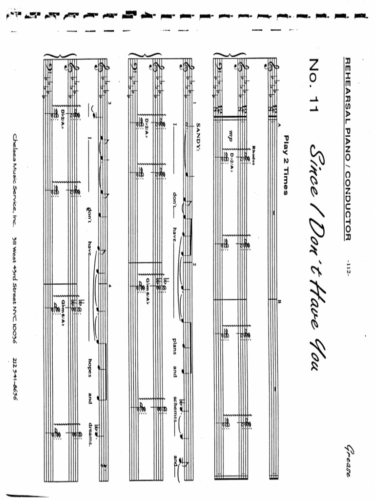 Dokumen - Tips Grease 1994 Full Score | PDF
