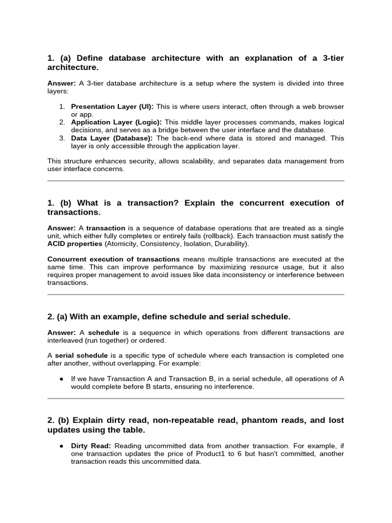 13 Batch Mid Final Q Solve Database Pdf Database Transaction Acid