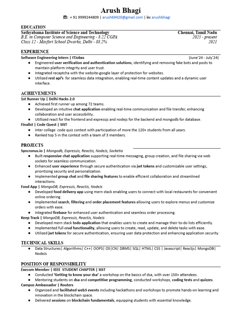 Arush | PDF | Mongo Db | Application Software