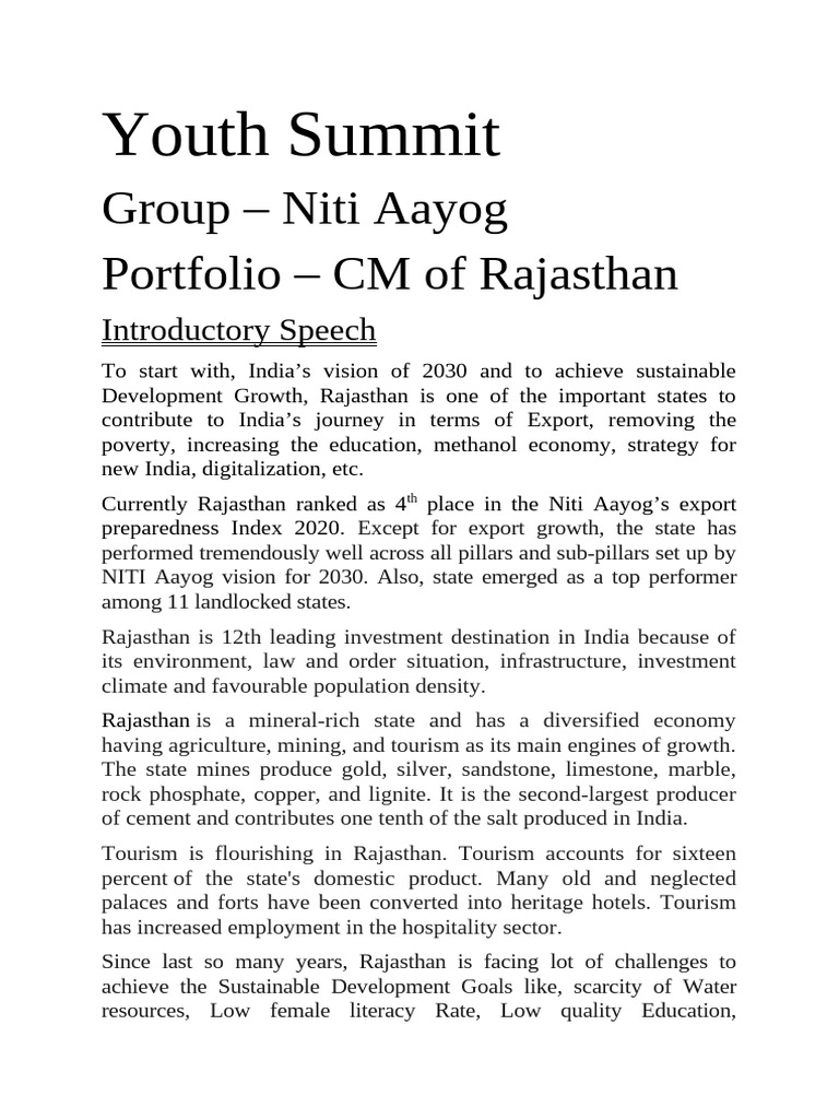 Sub Topic Speech | PDF | Tourism | Infrastructure