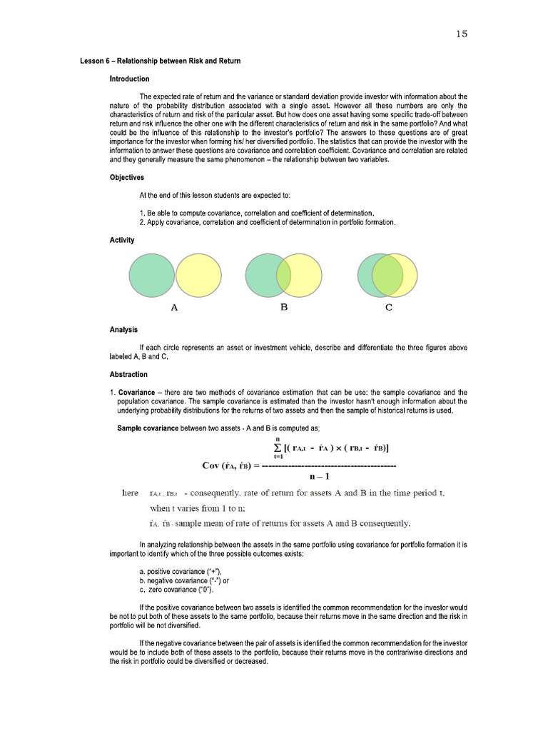 Module 1. Lesson 6 | PDF