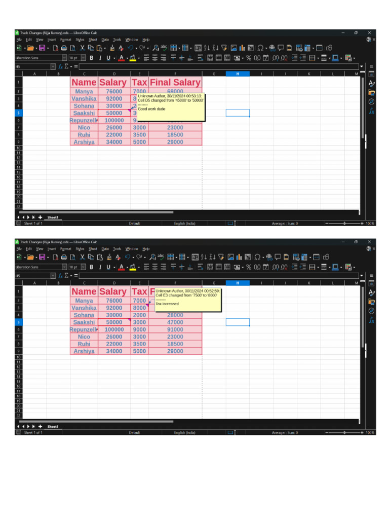 Tracking Changes | PDF
