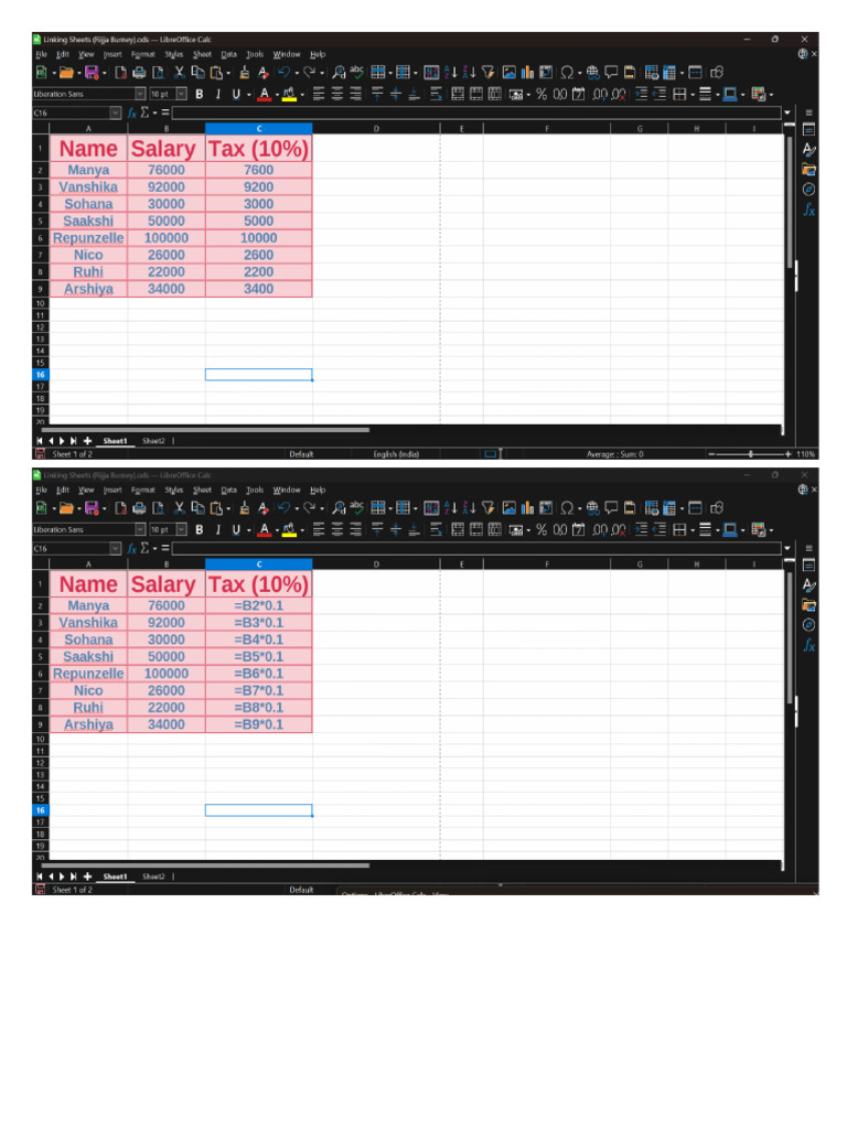 Linking Sheets (1) | PDF