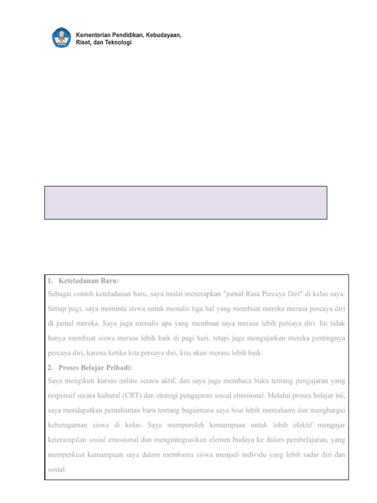 Aksi Nyata - Dampak Dari Proses Belajar, Kolaborasi, Dan Keteladanan Terhadap Upaya Mewujudkan ...