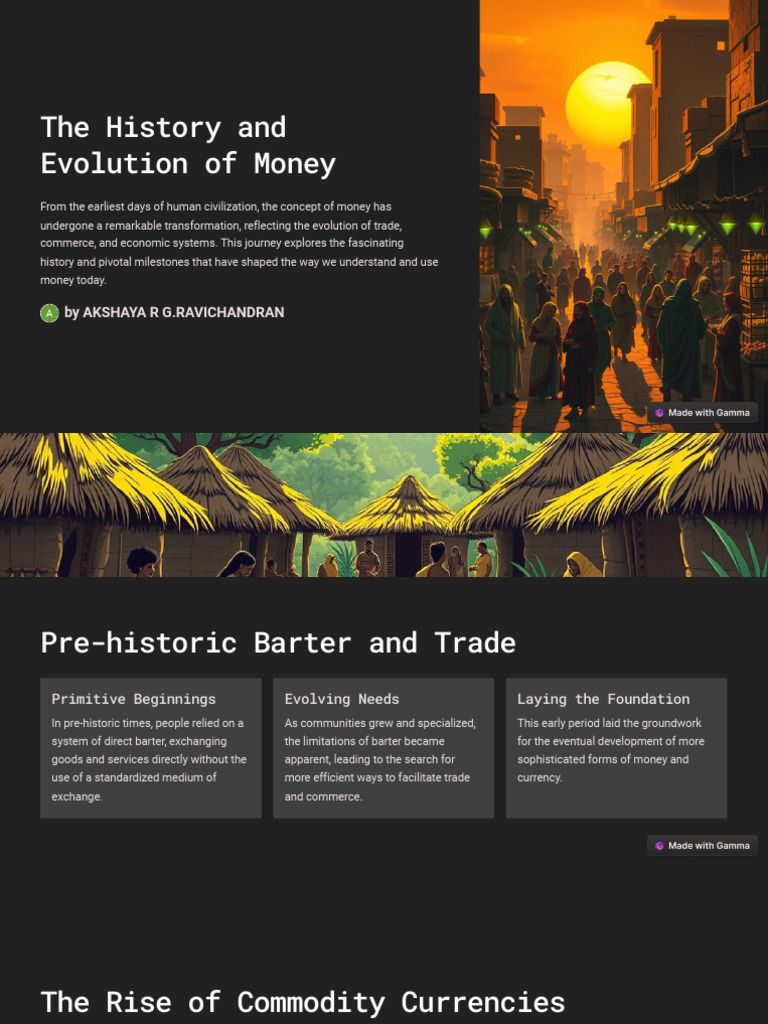 The History and Evolution of Money | PDF | Money | Currency