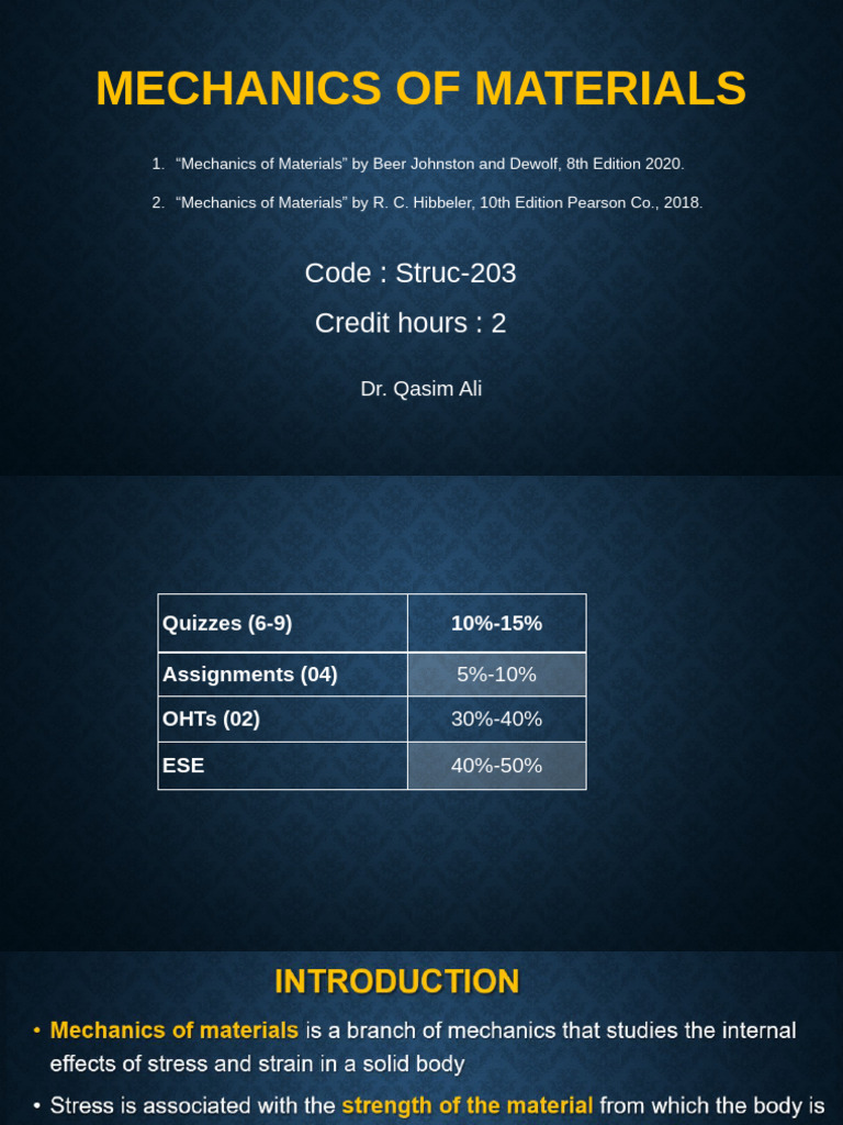 Lect 1-3 (4) | PDF | Stress (Mechanics) | Strength Of Materials