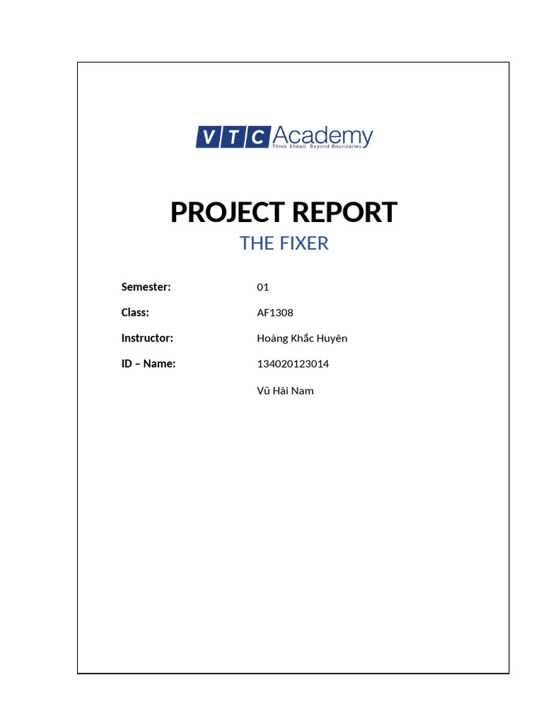 Projects Report | PDF