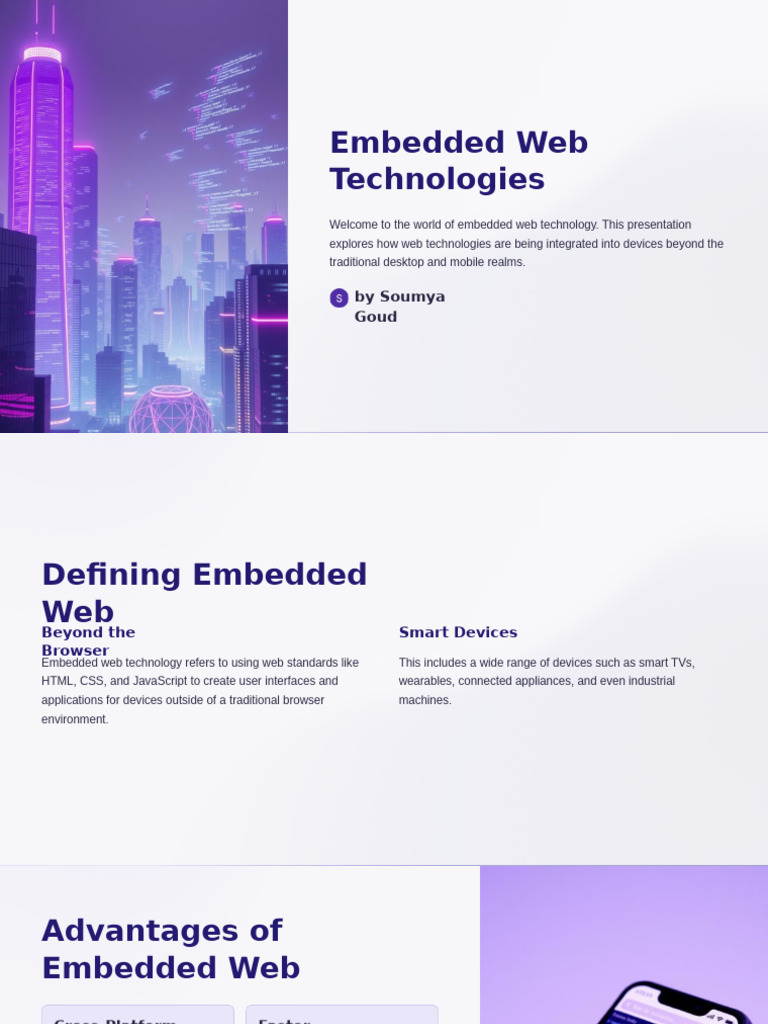Embedded Web Technologies | PDF | World Wide Web | Internet & Web
