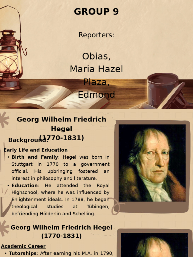 LIFE-AND-WORKS-OF-G.-W.-F | PDF | Georg Wilhelm Friedrich Hegel | Truth