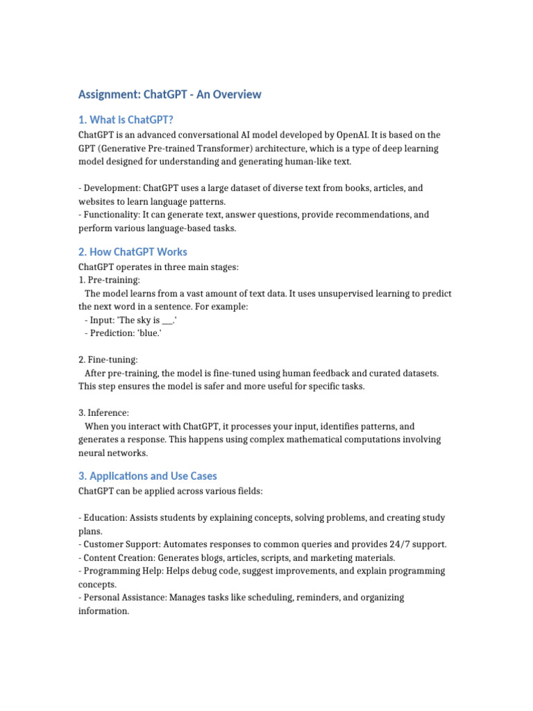 Assignment ChatGPT With AI | PDF | Artificial Intelligence ...