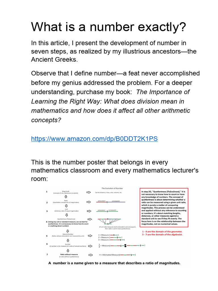 Realization and Definition of Number | PDF
