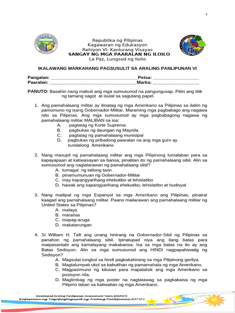 AP6 2nd Quarter | PDF