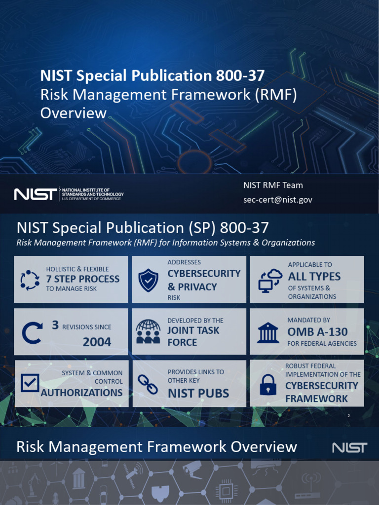 NIST-SP-800-37_Risk Management Framework_RMF_Overview | PDF | Risk ...