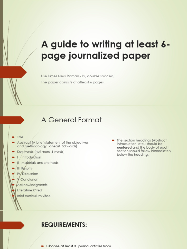 A_Guide_for_Writing_a_Journalized_Paper | PDF | Data | Abstract (Summary)