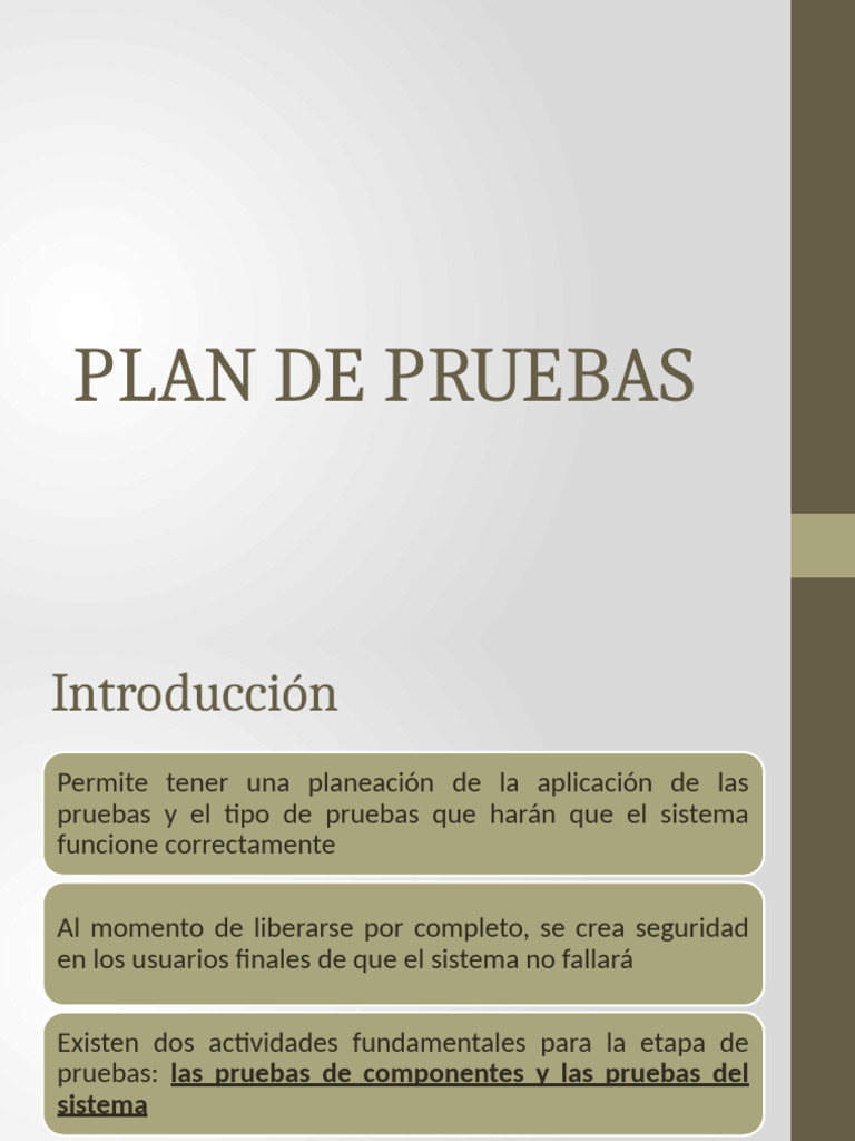 Plan de Pruebas | PDF | Software | Software de la aplicacion