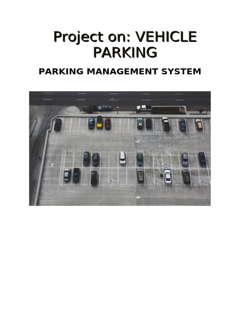 Parking | PDF | Databases | Computing