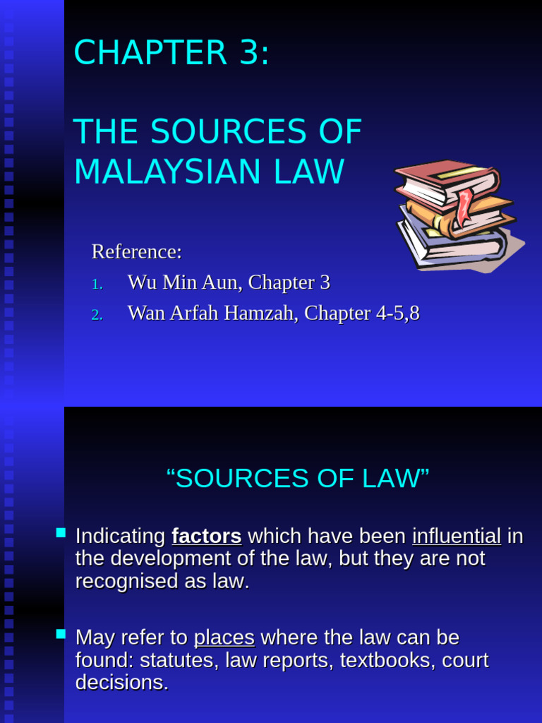 3 1 - Sources of Law | PDF | Precedent | Malaysia