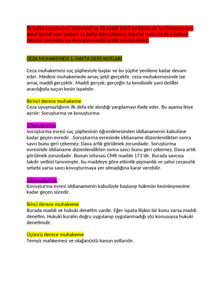 Ceza Muhakemes | PDF